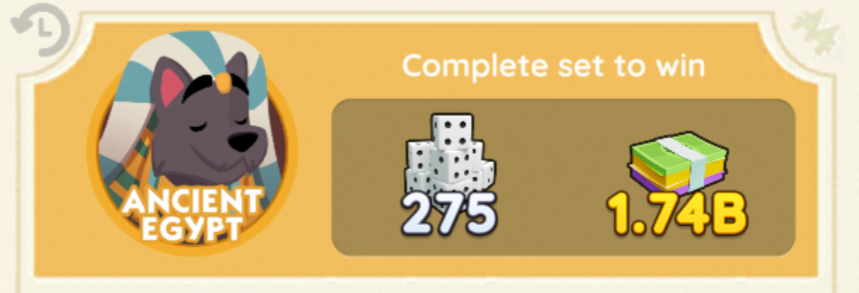 Set 2 - Ancient Egypt – Monopoly Go Stickers