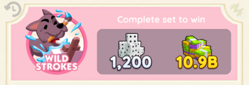 Set 16 - Wild Strokes – Monopoly Go Stickers