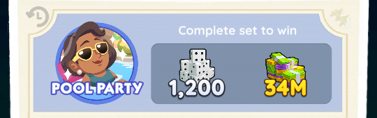 Set 19 - Pool Party – Monopoly Go Stickers