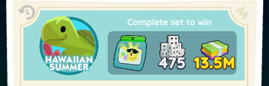 Set 10 - Hawaiian Summer – Monopoly Go Stickers