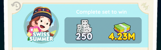 Set 1 - Swiss Summer – Monopoly Go Stickers